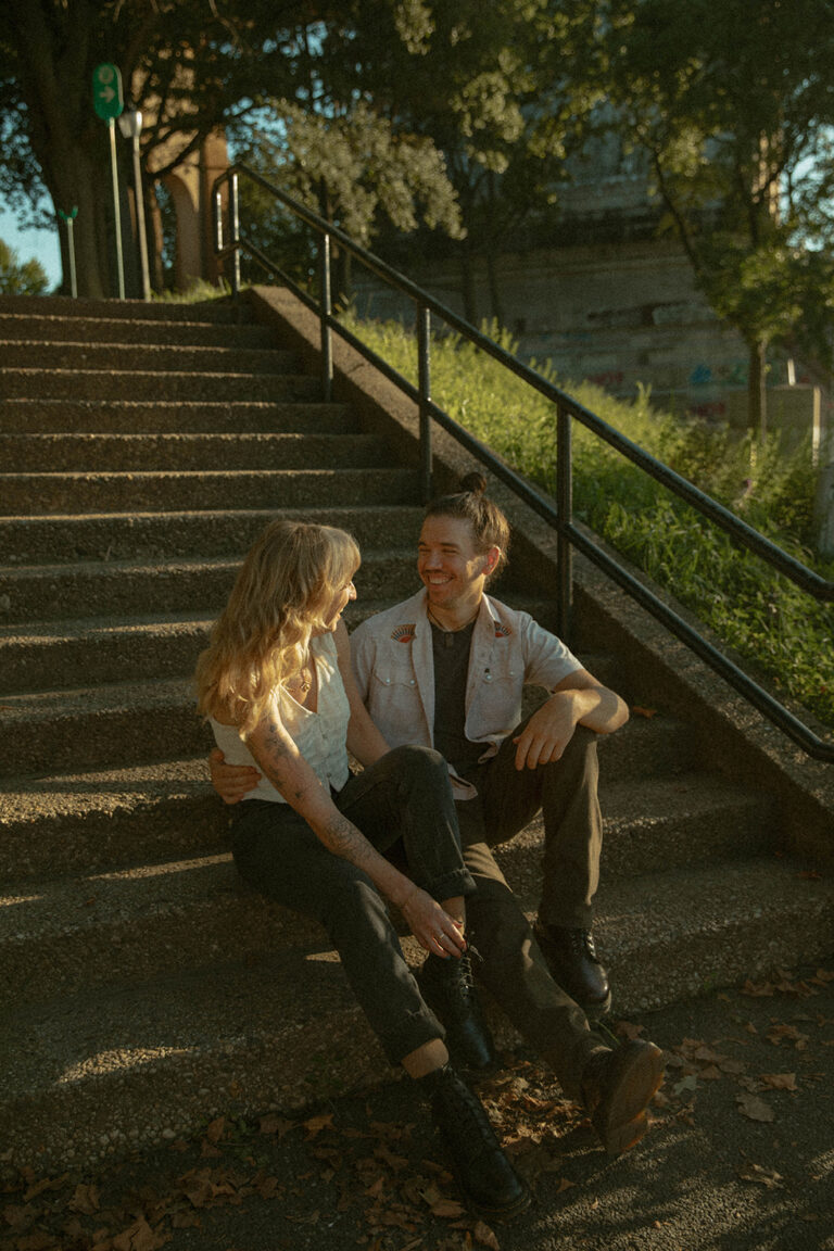 Alex + Jake | Cinematic Biking Engagement Photos in Astoria, New York ...
