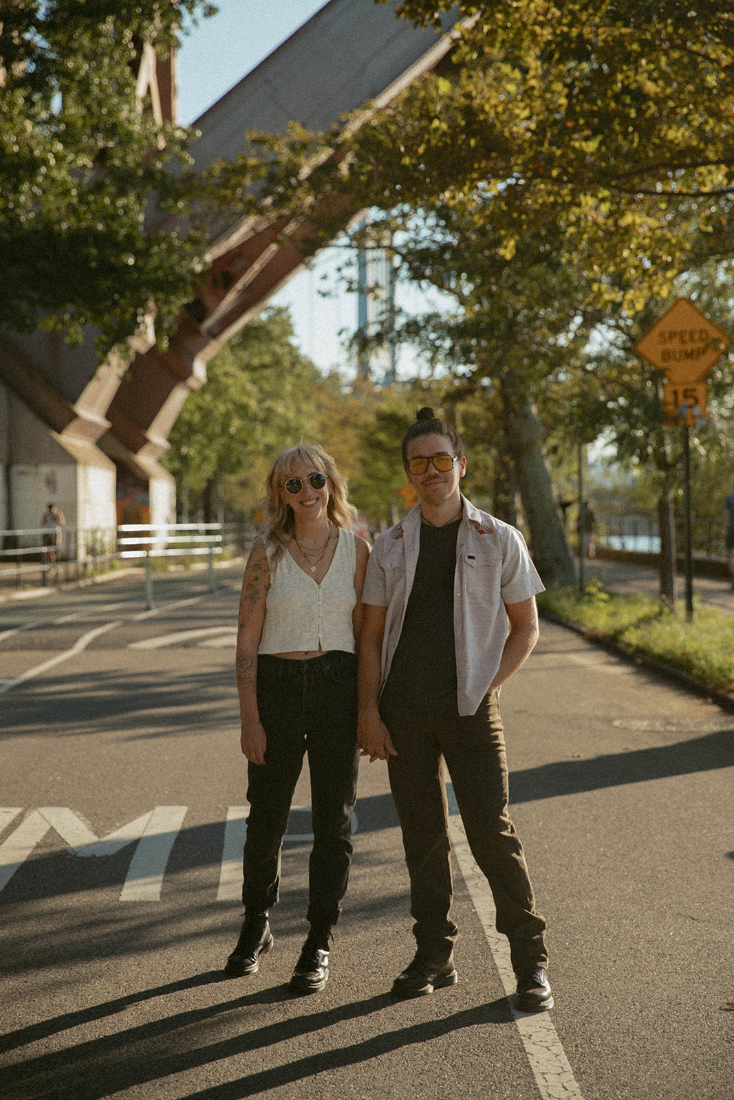 Alex + Jake | Cinematic Biking Engagement Photos in Astoria, New York ...