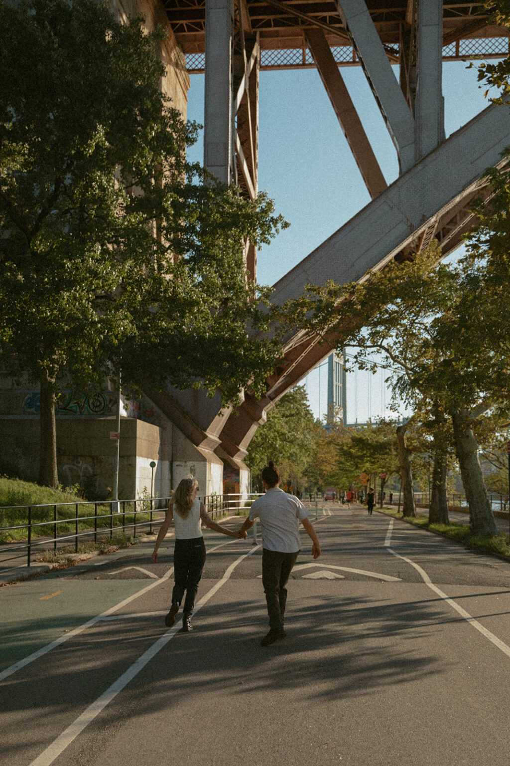Alex + Jake | Cinematic Biking Engagement Photos in Astoria, New York ...