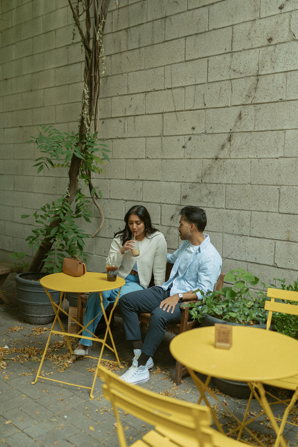 A Coffee Date at the Bookstore | Rupom + Mahbuba | karamccurdy.com