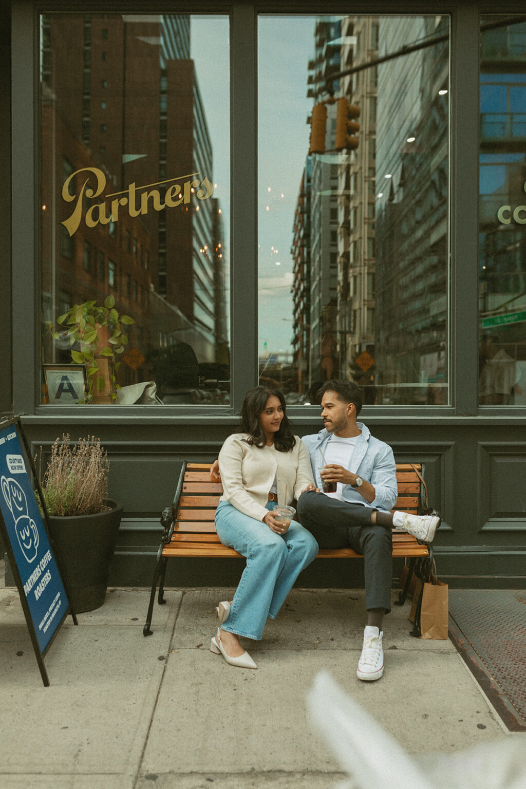 A Coffee Date at the Bookstore | Rupom + Mahbuba | karamccurdy.com