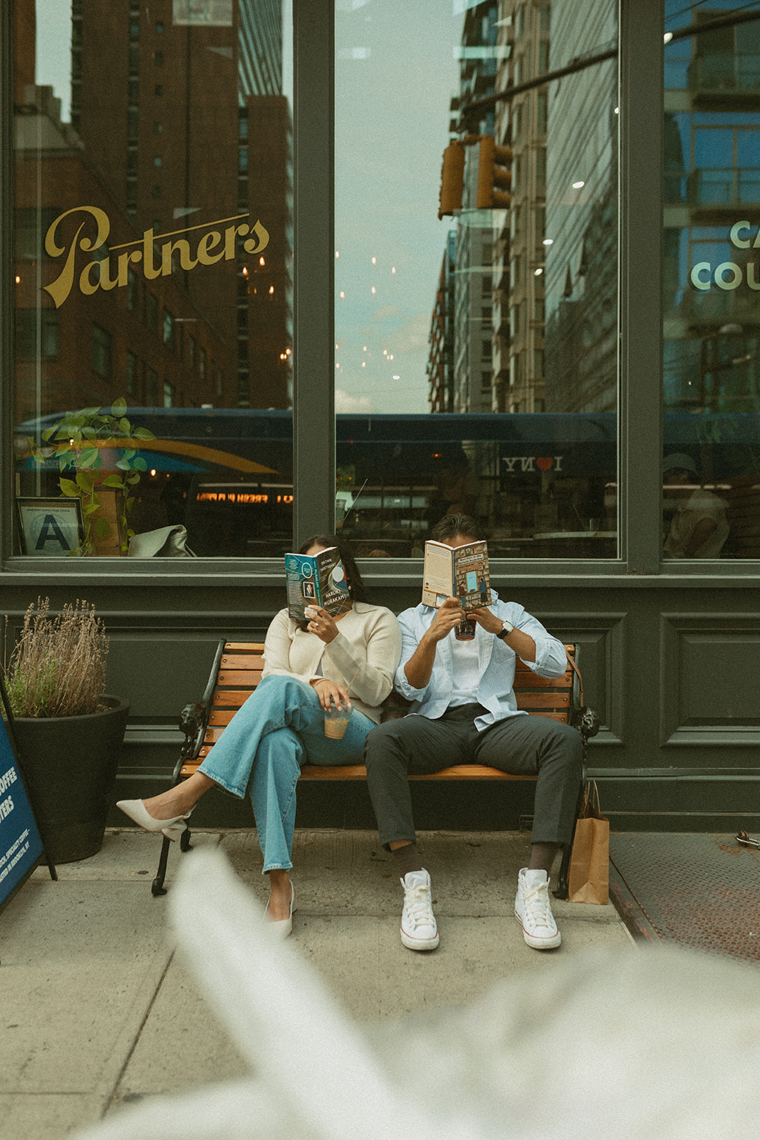 A Coffee Date at the Bookstore | Rupom + Mahbuba | karamccurdy.com