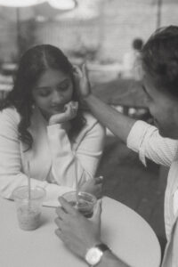 A Coffee Date at the Bookstore | Rupom + Mahbuba | karamccurdy.com